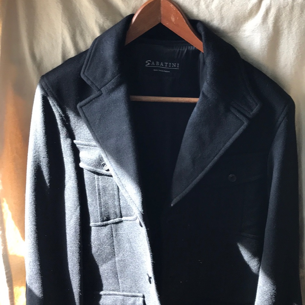 Sabatini Italian Wool European Coat - Gem